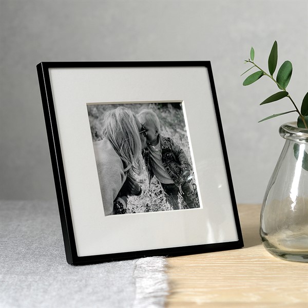 Fine Black Metal Photo Frame 4x4" - The Cotswold Company