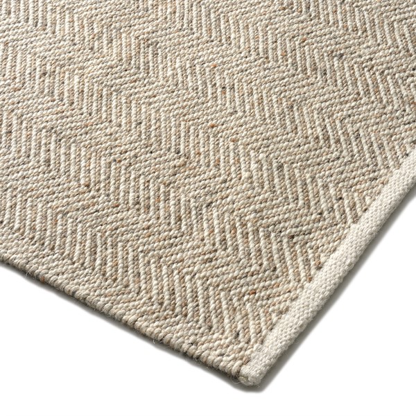 Milton Herringbone Rug Natural 120x170cm - The Cotswold Company