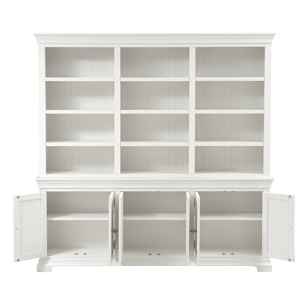 Chantilly Warm White Grand Bookcase - The Cotswold Company