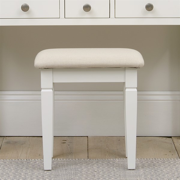 Chantilly Warm White Dressing Table Stool - The Cotswold Company | The ...