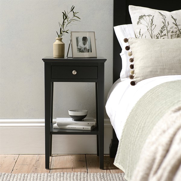 Chantilly Dusky Black Narrow Bedside - The Cotswold Company | The ...