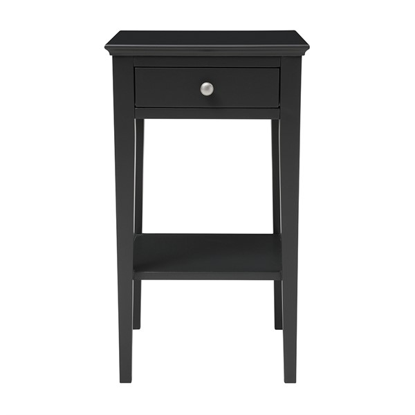 Chantilly Dusky Black Narrow Bedside - The Cotswold Company