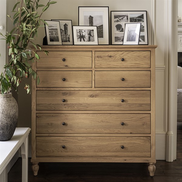 Elkstone Mellow Oak 7 Drawer Chest - The Cotswold Company | The ...