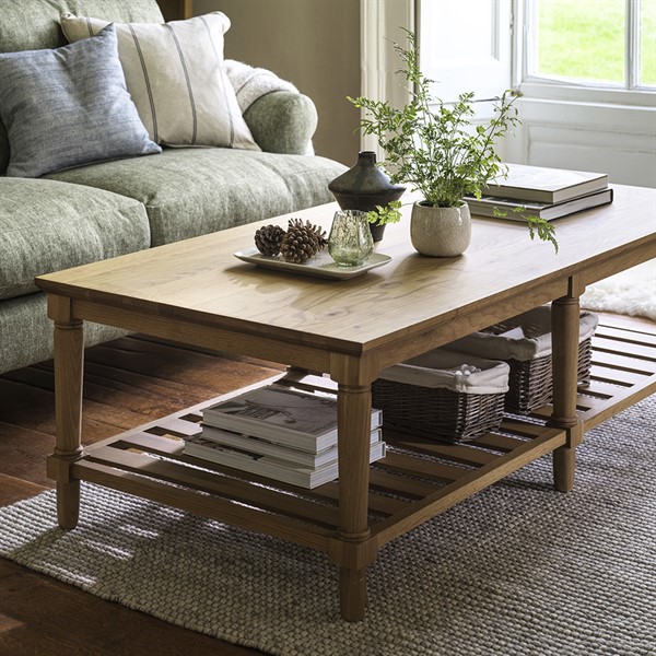 Elkstone Mellow Oak Large and Low Coffee Table - The Cotswold Company ...