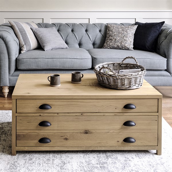 Elkstone Mellow Oak Coffee Table - The Cotswold Company