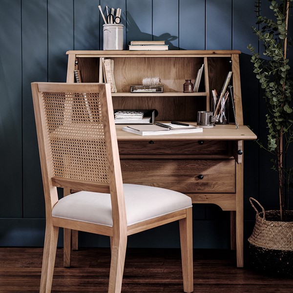Elkstone Mellow Oak Bureau - The Cotswold Company