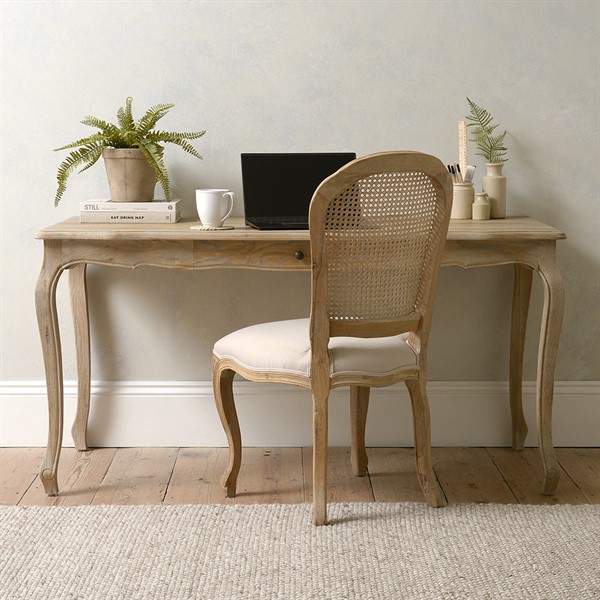 Camille Limewash Oak Large Office Desk - The Cotswold Company | The ...
