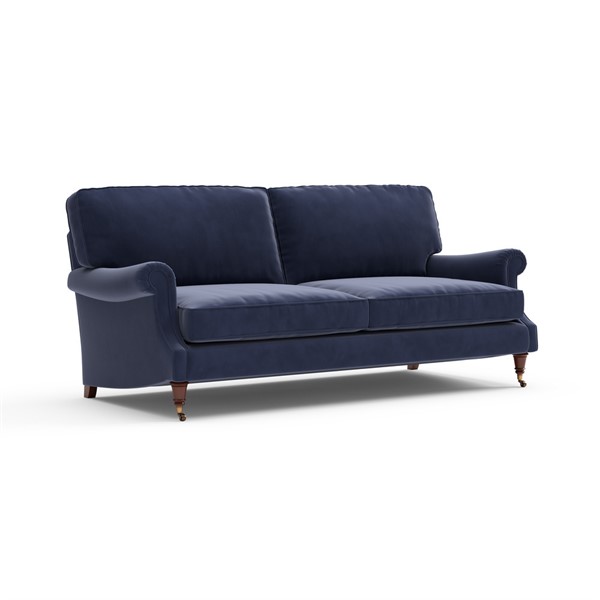 Taylor High Back - 4 Seater - Deep blue - Matt Velvet - The Cotswold ...