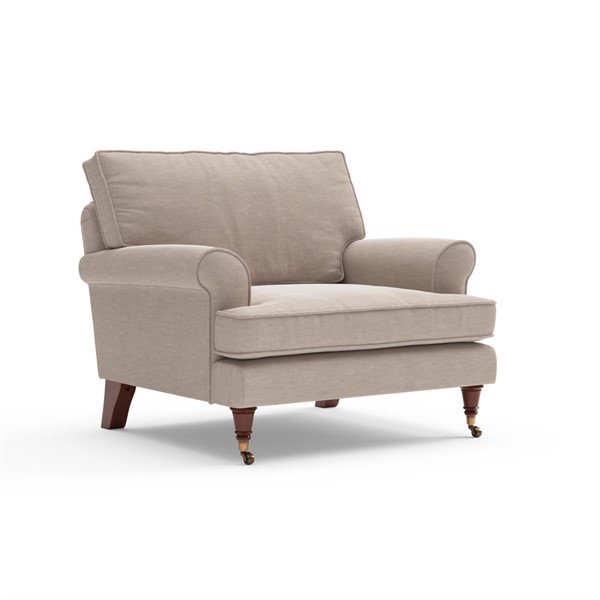 Stewart - Armchair - Natural - Eco Chenille - The Cotswold Company