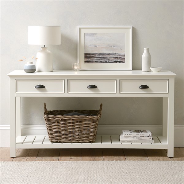Stow Warm White Extra Large Console Table - The Cotswold Company | The ...