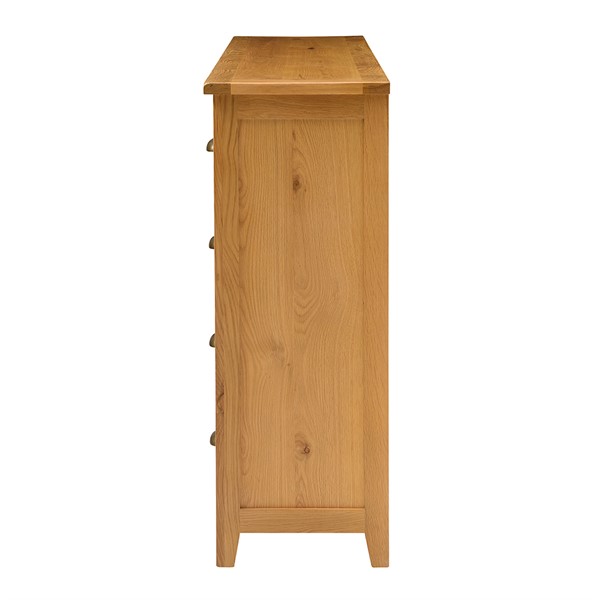 Oakland Rustic Oak New Wide 10 Drawer Chest - The Cotswold Company