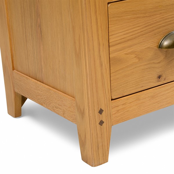 Oakland Rustic Oak New Wide 10 Drawer Chest - The Cotswold Company