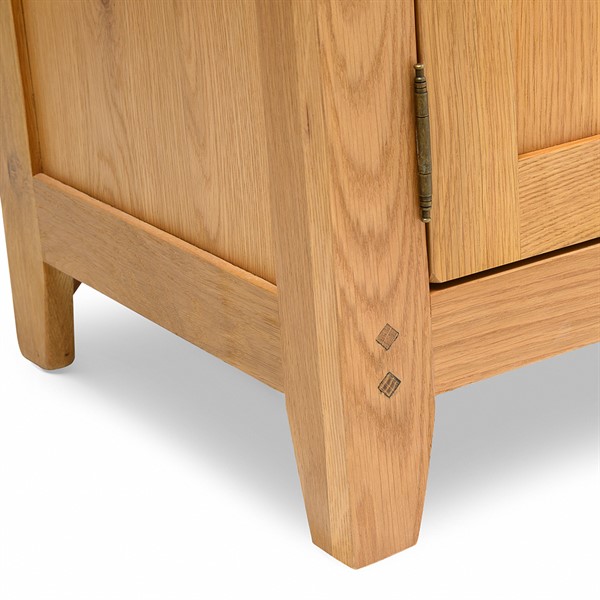 Oakland Rustic Oak New Large TV Stand - The Cotswold Company