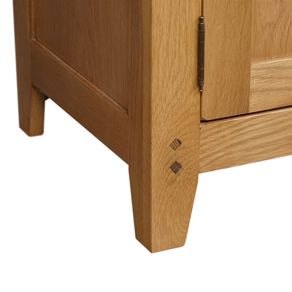 Oakland Rustic Oak New Large TV Stand - The Cotswold Company