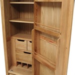 Kingham Oak Narrow Larder with Oak Crate - The Cotswold Company