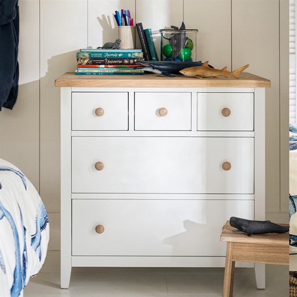Chester Pure White 5 Drawer Chest - The Cotswold Company | The Cotswold ...
