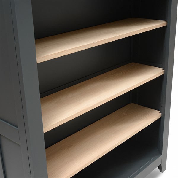 Chester Charcoal Medium Bookcase - The Cotswold Company