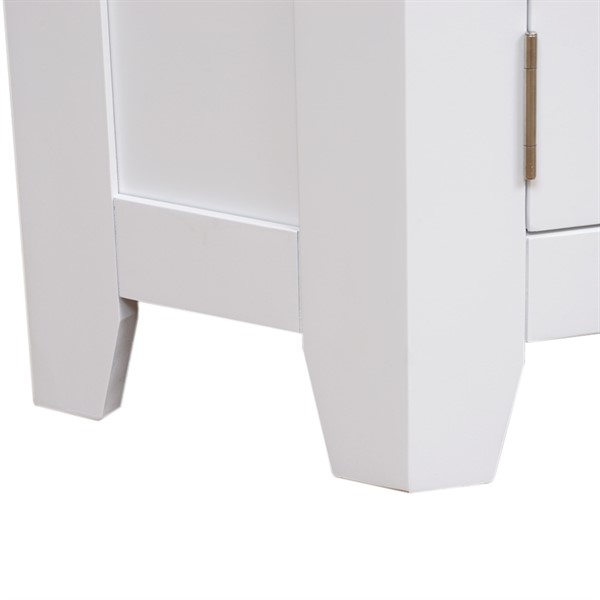 Chester Pure White Large Corner TV Unit - Up to 55" - The Cotswold Company