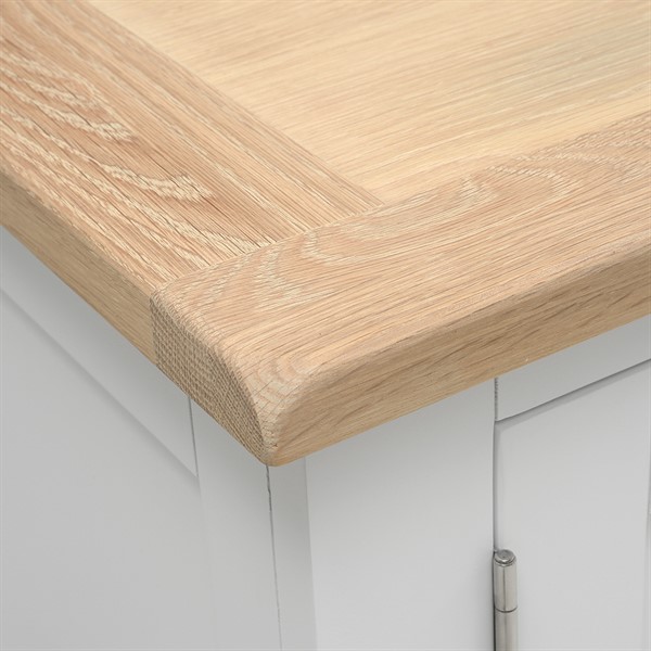 Chester Pure White Large TV stand up to 60" - The Cotswold Company