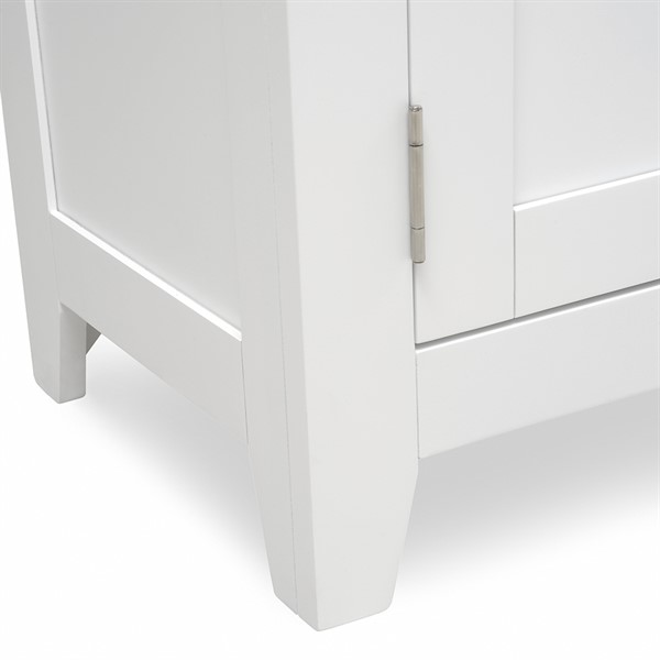 Chester Pure White Large TV stand up to 60" - The Cotswold Company