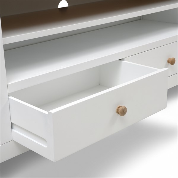 Chester Pure White XXL TV Stand up to 90" - The Cotswold Company
