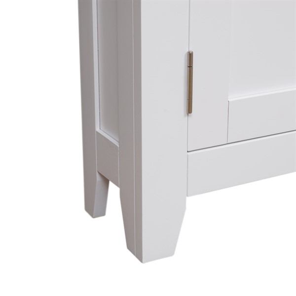 Chester Pure White Corner Display Cabinet - The Cotswold Company