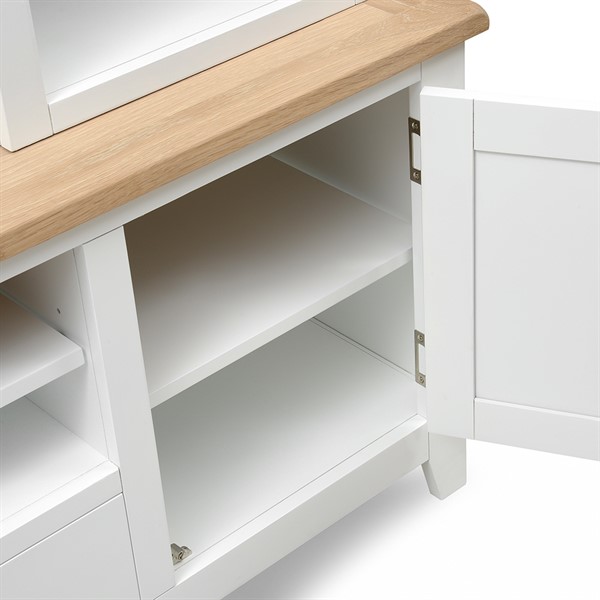 Chester Pure White TV and Media Storage Unit - The Cotswold Company