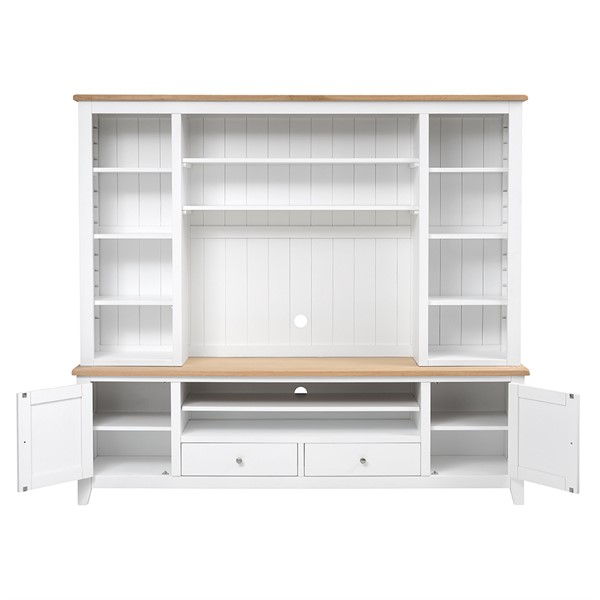 Chester Pure White TV and Media Storage Unit - The Cotswold Company