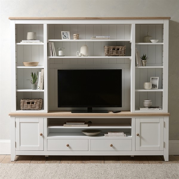Chester Pure White TV and Media Storage Unit - The Cotswold Company ...