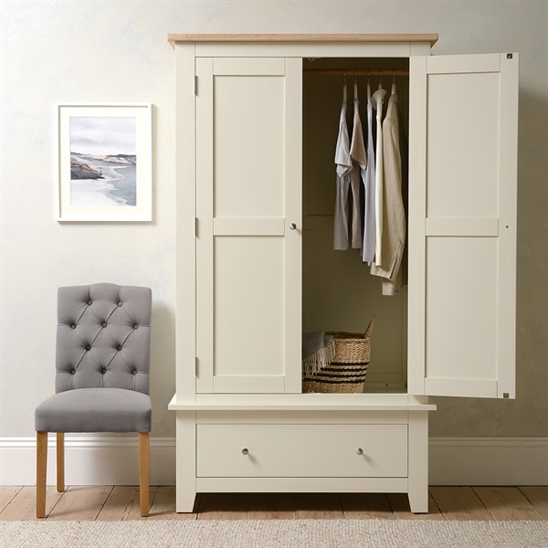 Chester Classic Cream Double Wardrobe - The Cotswold Company