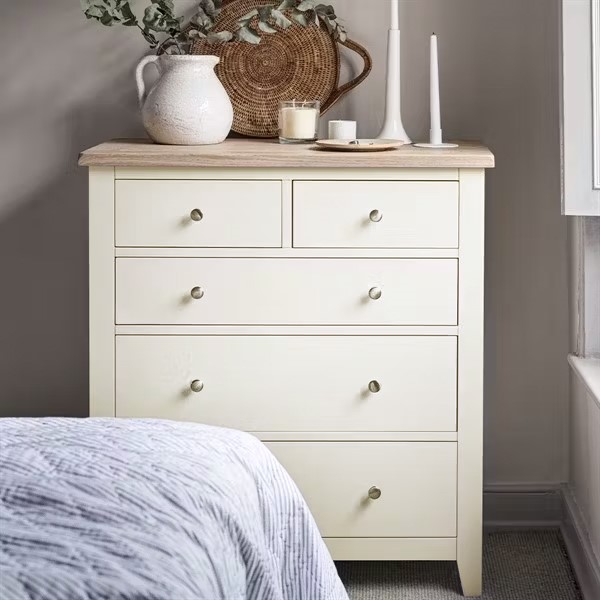 Chester Classic Cream 5 Drawer Chest - The Cotswold Company | The ...