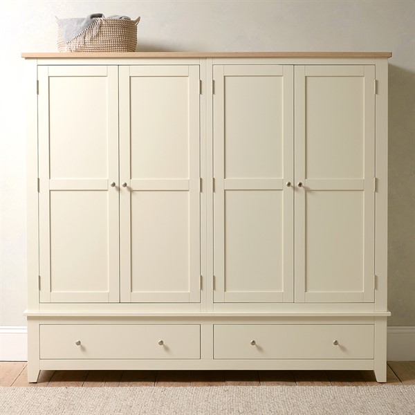Chester Classic Cream Four Door Wardrobe - The Cotswold Company | The ...