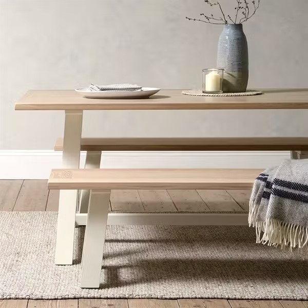 Chester Classic Cream Trestle Bench - The Cotswold Company | The ...