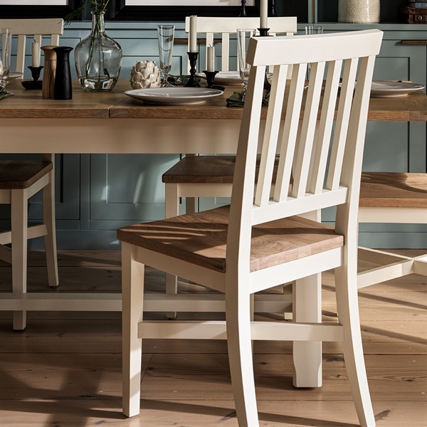 Chester Classic Cream Wooden Seat Dining Chair - The Cotswold Company ...