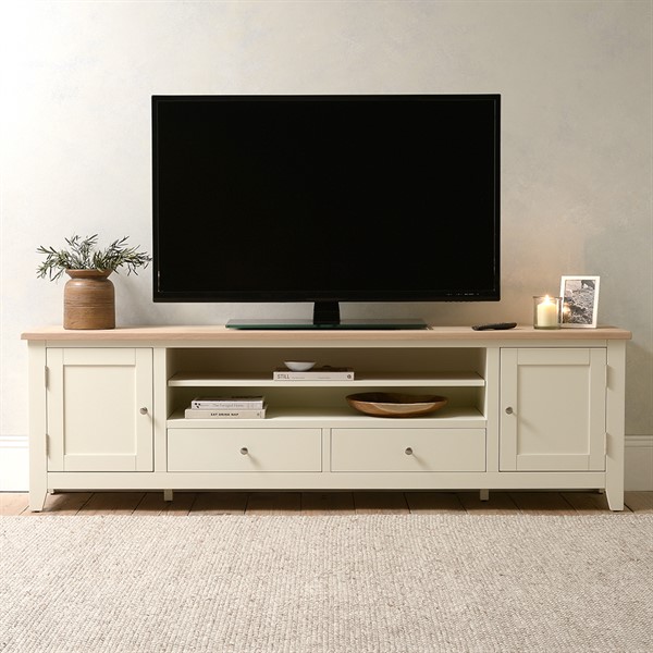Chester Classic Cream XXL TV Stand up to 90" - The Cotswold Company