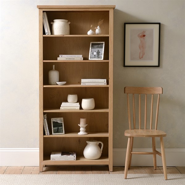 Inglesham Whitewash Oak Large Bookcase - The Cotswold Company | The ...