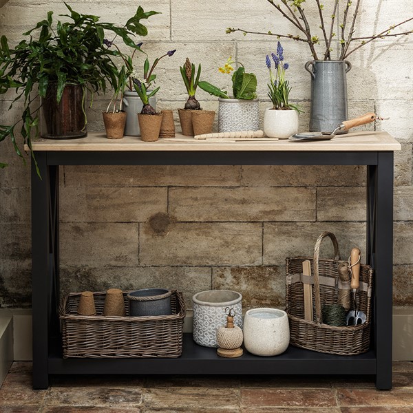Chester Charcoal Console Table - The Cotswold Company
