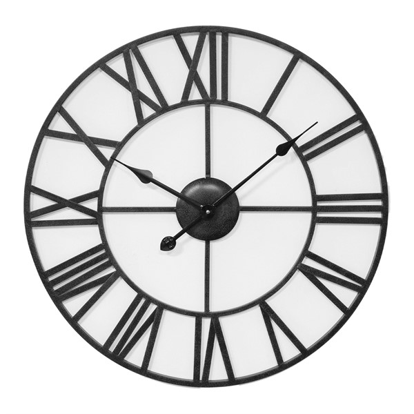 Skeleton Metal Wall Clock Black 60cm - The Cotswold Company | The ...
