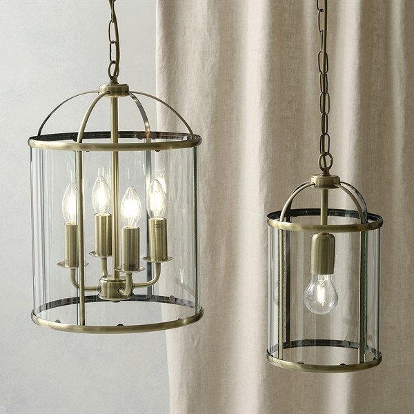 Marsden 4 Pendant Light - Antique Brass - The Cotswold Company